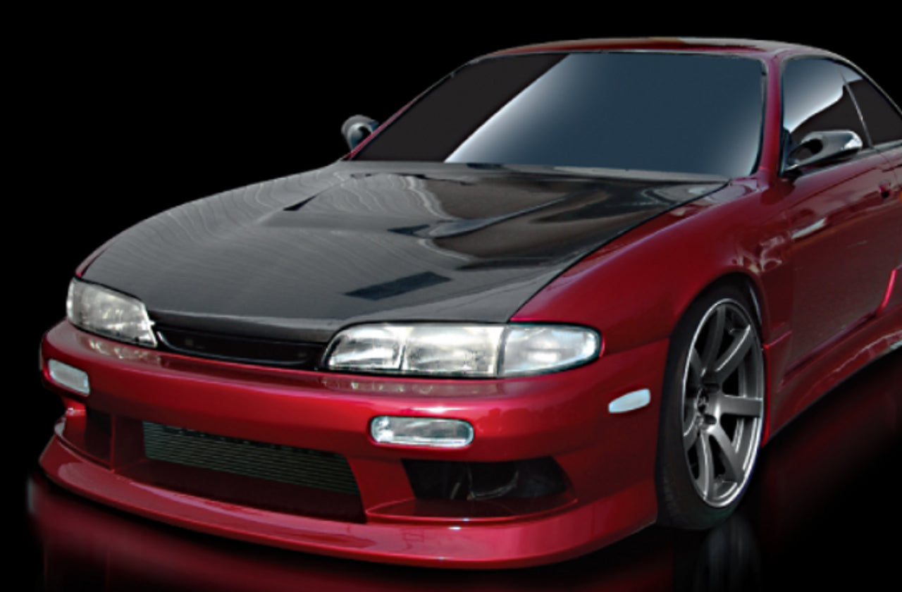 (IN STOCK) Origin Labo - Type 1 Vented Hood FRP - Nissan S14 ZENKI ...